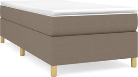 Rám postele s boxspringem taupe 80x200 cm textil 3120917