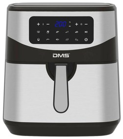 Digitální horkovzdušná fritéza DMS Germany HF-7S / 1800 W / 7 litrů / černá/nerez