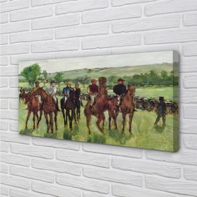 Obrazy na plátně Art jízda na koni 120x60 cm
