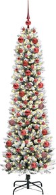 Umělý vánoční stromeček Bílá 180 cm PVC, kov a plast 3396105