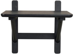 Černý dubový noční stolek ROWICO CAMROSE 40 x 40 cm