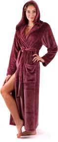 Župan s kapucí Siena mauve wine 31 56 4853 - XXL