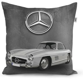 Sablio Polštář Mercedes-Benz 300 SL Šedé pozadí - 60x60 cm