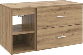 Sada koupelnového nábytku 2 ks Dub artisan Kompozitní dřevo 3403943
