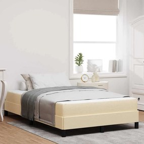Postel s boxspringem Krémová 140 x 190 cm textil 3398491