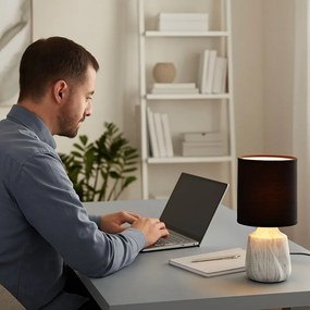 Rabalux Černá stolní lampa Nalisa pro žárovku E14 74066