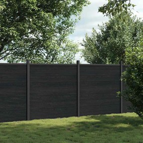 Plotový dílec šedý 353 x 186 cm WPC 3282790