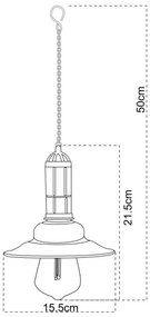 Globo 33255 - Solární lustr na řetězu LED/0,06W/1,2V IP44