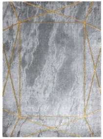 Dywany Łuszczów Kusový koberec Emerald 1022 grey and gold - 140x190 cm