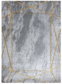 Dywany Łuszczów, Kusový koberec Emerald 1022 grey and gold, 200x290, šedá, chodba / předsíň