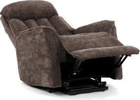 Polohovací křeslo hnědé, elektrické TV-H9727 BR2