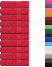 Ručníky do sprchy FROGN 10 ks červené 70x140 cm 360 g/m² 136931