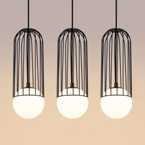 Sollux Lighting Závěsné svítidlo BRINA 3L černé