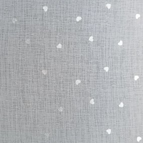 ZÁCLONA NA KROUŽCÍCH GINA 140X250 CM BÍLÁ