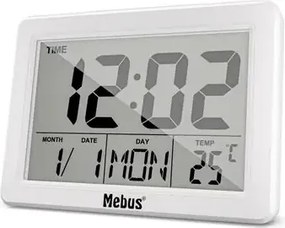 Mebus 25738 Quartz Alarm Clock / Budík / 3 x AAA