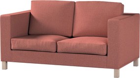 Potah na pohovku IKEA  Karlanda 2-místná, krátký barva hnědá látka pletený vzor