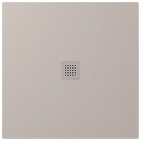 Polysan Treneca sprchová vanička z litého mramoru 90 x 90 cm s možností úpravy rozměru béžová mat 84300.81