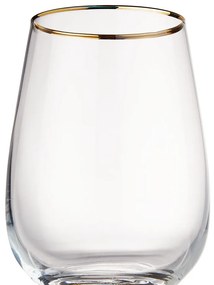 Butlers TOUCH OF GOLD Sklenice se zlatým okrajem 590 ml