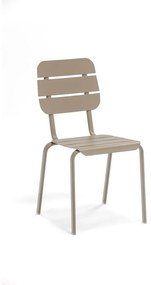 Hnědobéžové kovové zahradní židle v sadě 4 ks Alicante – Ezeis