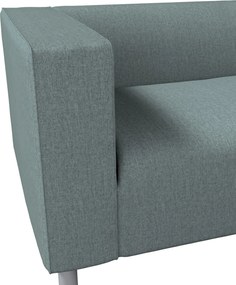 Potah na pohovku Kilppan 4-místná barva modrá látka pletený vzor