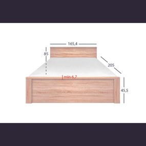 Postel 160x200 dub sonoma Norton