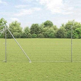 Venkovní euro plot s hroty 10 x 1,6 m Pozinkovaná ocel Stříbrná 3350731