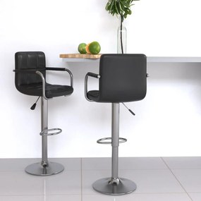 vidaXL Barové stoličky 2 ks umělá kůže [334593] Barva: Černá