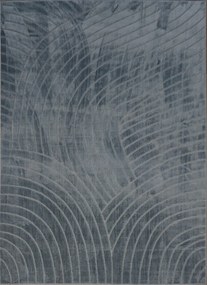 BE Koberec Zen Garden Collection 2402 BLUE - modrý obdélníkový Rozměr: 140x190 cm