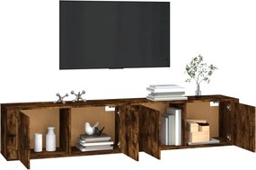 Nástěnné TV skříňky 2 ks kouřový dub 100 x 34,5 x 40 cm 3188371