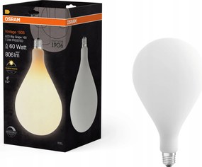 Ledvance matná Led žárovka E27 7.3W Vintage Big Grape, teplá bílá
