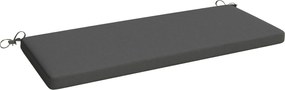 Outsunny polštář na venkovní lavici 110 × 46 × 6,5 cm — 2-místný, snímatelný potah, UPF 30+, voděodpudivý | Aosom