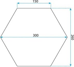 Rea Tutumi, 6-úhelníková nástěnná dekorace z filcu, růžová, HOM-06527