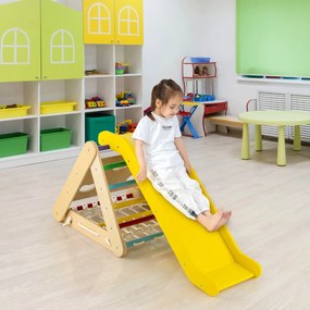 Costway Lezecká hračka pro batolata Trojúhelníková prolézačka 4 v 1 s rampou