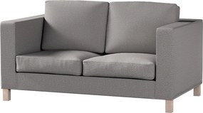 Potah na pohovku IKEA  Karlanda 2-místná, krátký barva šedá látka pletený vzor