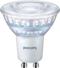 Philips CorePro LEDspot 3W GU10 stříbrná / bodová žárovka / 230lm / 30