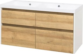 Mereo Mereo, Opto, koupelnová skříňka s umyvadlem z litého mramoru 121 cm, CN933M