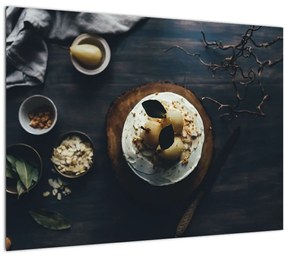 Obraz dezertu na stole (70x50 cm)