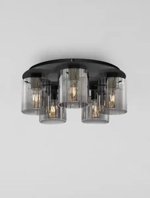 Černo designové stropní svítidlo Mirbi 5