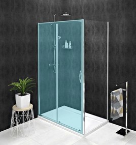 Gelco Sigma - Sprchová stěna Simply, 80 cm, Coated Glass, lesklý hliník/čiré sklo GS3180