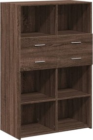 Skříň highboard hnědý dub 80 x 42,5 x 124 cm kompozitní dřevo 3281391