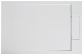CERANO - Sprchová vanička z litého mramoru obdélníková Loro - bílá matná - 120x90 cm