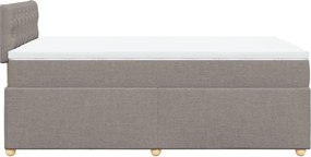 Box spring postel s matrací taupe 120x190 cm textil 3288930