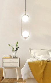 Mosazný závěsný lustr Cordel pro žárovku 2x G9  - Candellux