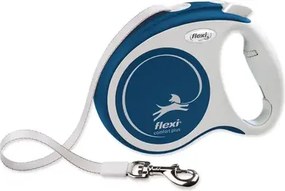 Flexi Comfort Plus M modré / Vodítko / Samonavíjecí / pásek / 5 m / pr