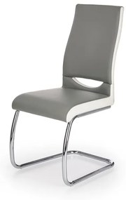HALMAR K259 židle šedá/bílá