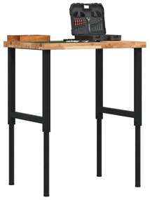 Pracovní stůl 80 x 60 x (73–99,5) cm masivní akácie obdélníkový 3309692