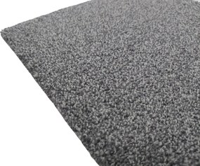 Lano, Metrážový koberec Supersoft 850 tm. šedý, šíře 4m, šedá, ab (mřížka), kancelář