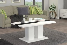 Konferenční stolek BONITO bílá / černá