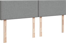 Box spring postel s matrací světle šedá 180 x 200 cm textil 3287140