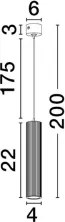 Závěsné svítidlo NOVA LUCE COMET GU10 1x10W 9011473 bez žárovky
